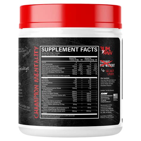 Cbum Thavage Pre Workout Christophers Secret Stuff Supplement City Usa