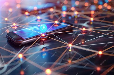 Wireless Mobile Network Coverage Concept With Antennas And Signal