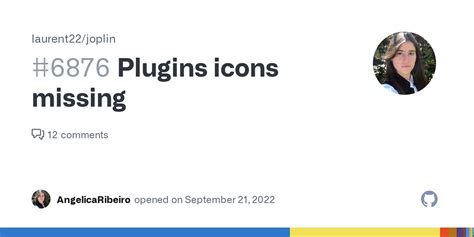 Plugins Icons Missing · Issue 6876 · Laurent22joplin · Github