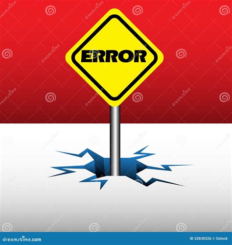 Error Plate Stock Vector Illustration Of Design Message 32830326