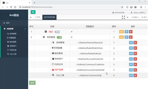Github Yuzdantmgr Netcorevue Mvc Role Management 快速开发系统（菜单，角色，权限