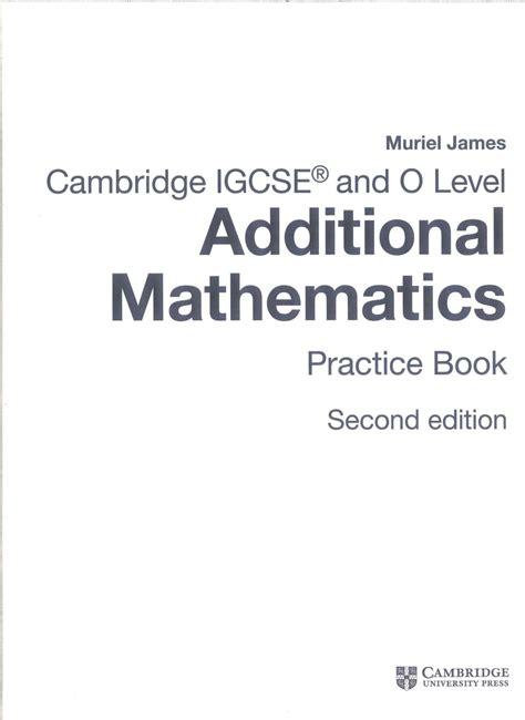 Sách Cambridge Igcse And O Level Additional Mathematics Practice Book Second Edition Times Edu