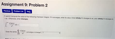 solved assignment 9 problem 1 previous problem list next 1