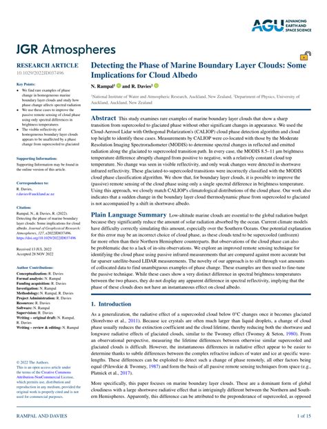 Pdf Detecting The Phase Of Marine Boundary Layer Clouds Some