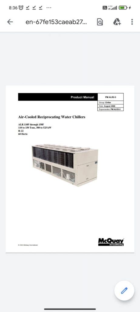 Mcquay Alr Series Manuals Air Cooled Matbaa Sogutma Sancooler