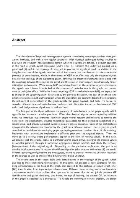 robust network topology inference and processing of graph signals eurasip