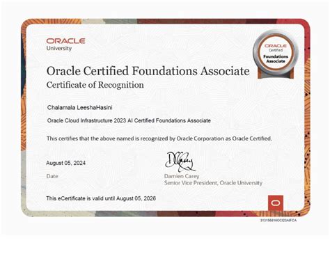 Oraclecertified Cloudinfrastructure Artificialintelligence