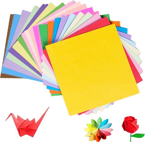 Origami Paper Coloured Paper 200 Sheets 20 Assorted Squares Coloured