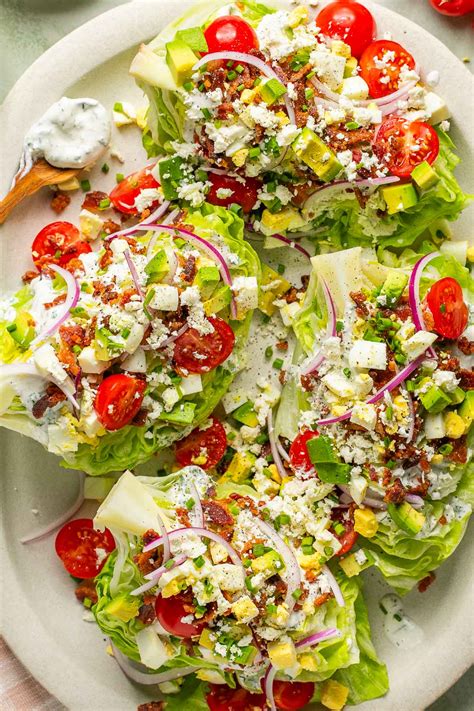 Iceberg Salad Dressing Blue Cheese And Heritage Bacon Wedge Salad