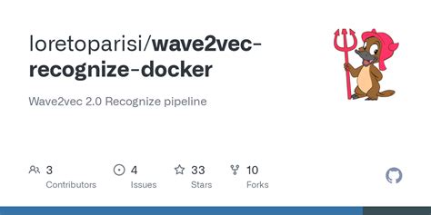 GitHub Loretoparisi Wave2vec Recognize Docker Wave2vec 2 0 Recognize