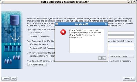 Oracle Grid Infrastructure Is Not Configured Properly Asmca Needs Oracle Grid Infrastructure To
