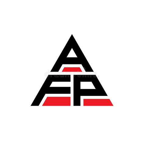 AFP Triangle Letter Logo Design With Triangle Shape AFP Triangle Logo Design Monogram Stock