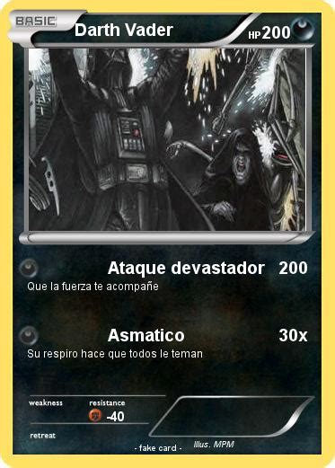 Pokémon Darth Vader 1884 1884 Ataque Devastador Mi Carta Pokémon
