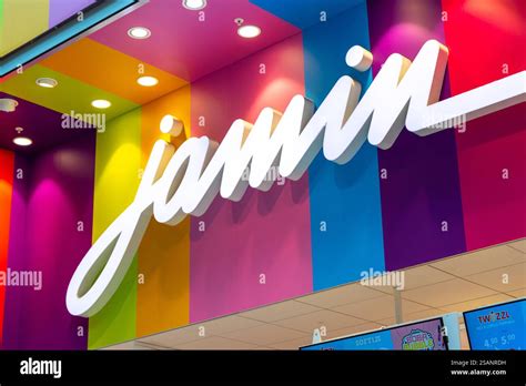 Jamin Shop With Illuminated Logo Jamin Is A Candy Store Of