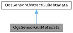 Qgis Api Documentation Qgssensorguimetadata Class Reference