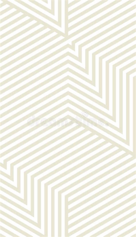 Abstract Vector Seamless Op Art Pattern Monochrome Graphic Ornament Stock Vector Illustration