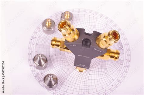 Professional Rf Electronics Vna Calibrator Tool And Smith Chart Stock