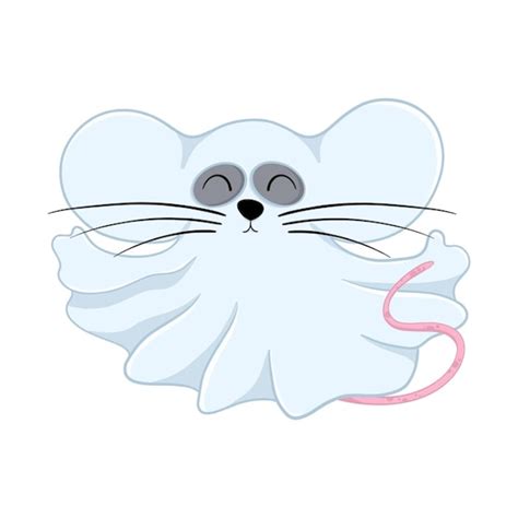 Adorable Ghostly Mouse With Whimsical Whiskers Jiffy Designs