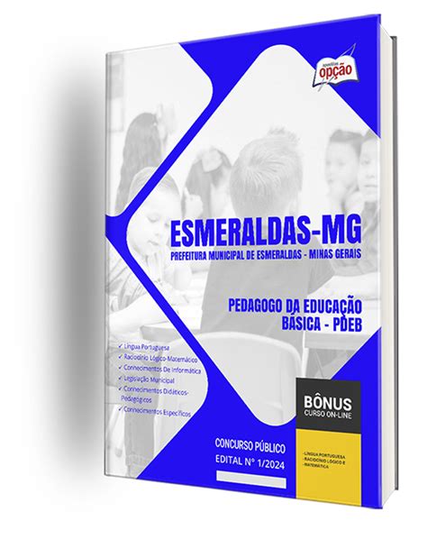 Apostila Prefeitura de Esmeraldas MG Pedagogo da Educação Básica PDEB