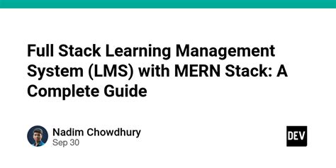 Full Stack Learning Management System Lms With Mern Stack A Complete