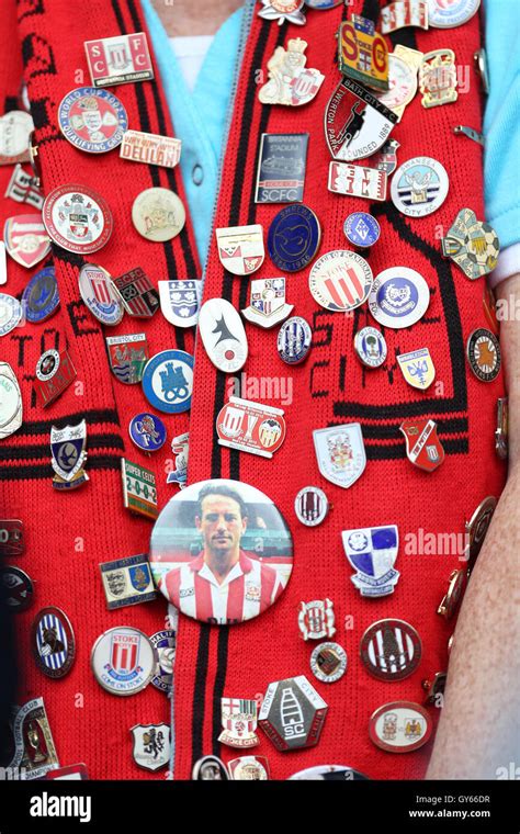 A Stoke City Supporter In The Stands During The Premier League Match At