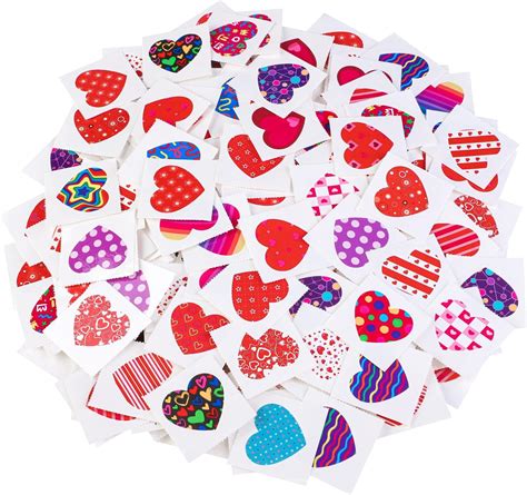 Partywind 240 Styles Temporary Tattoos For Valentines Day
