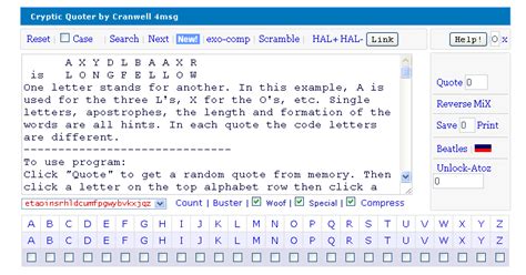 Cryptic Quoter Cryptoquote