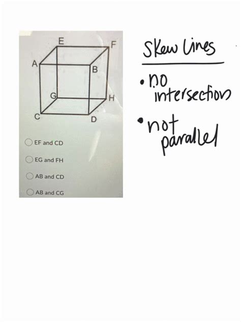 Skew Lines In A Cube