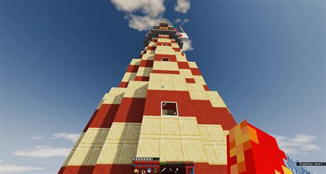 2nd Build A Lighthouse It Has Piston Door And Rotating Lights R Minecraft
