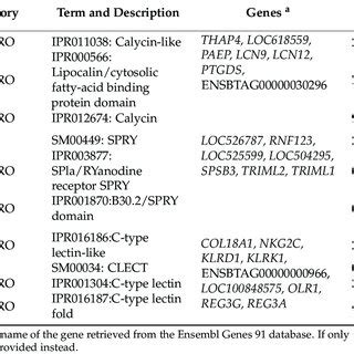 Significantly Enriched Functional Annotation Clusters And Functional