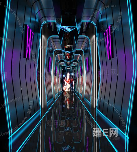 现代ktv过道3d模型下载 Id117264646 建e室内设计网