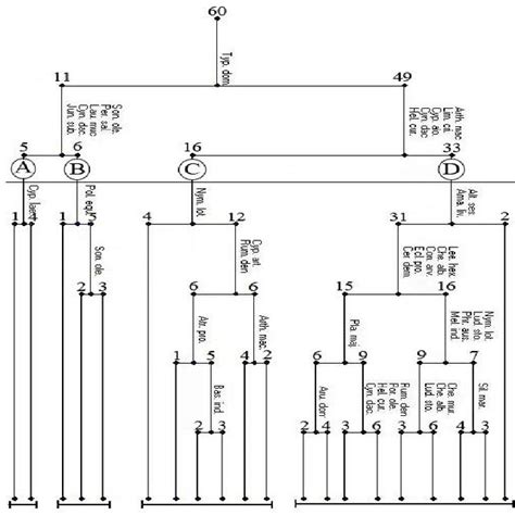 Two Way Indicator Species Analysis Twinspan Dendrogram Of The 60