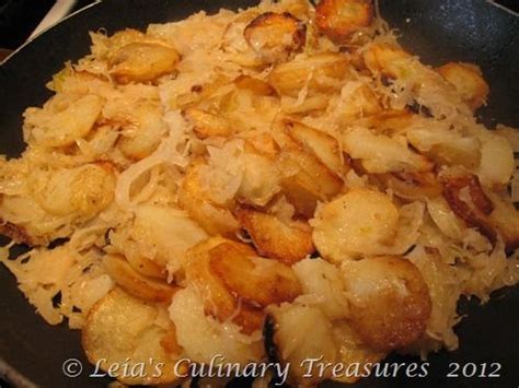 Pan Fried Potatoes And Sauerkraut Recipe