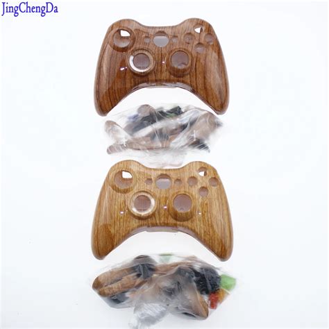 Wood Grain For Xbox360 Wireless Controller Housing Shell Cross Button