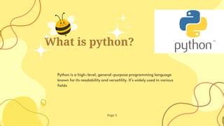 What Is Python Uses Of Python And Codings Using It Ppt