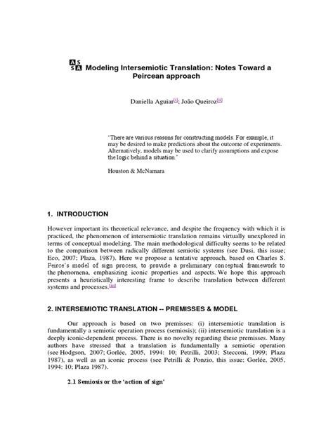 Modeling Intersemiotic Translation Download Free Pdf Charles