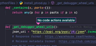 There Are Never Code Actions Available For Python Issue Microsoft Vscode Python GitHub