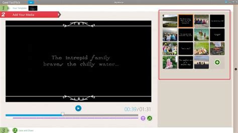 adding custom text in fastflick instant slideshow maker corel