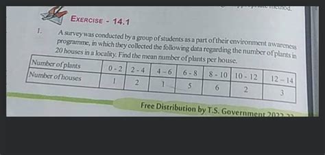 EXERCISE 14 11 A Survey Was Conducted By A Group Of Students As A Par