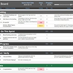 Kanban Board Excel Template Task Tracker Project Management Gantt Chart To Do List