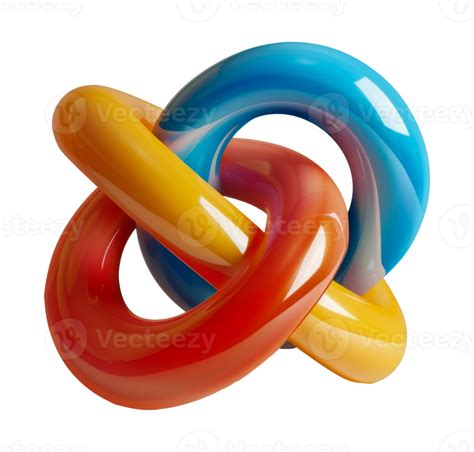 Colorful Intertwined Rubber Loops 45905630 Png