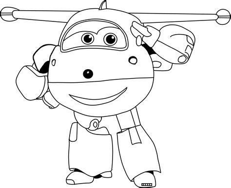 Dibujos De Jett De Super Wings Para Colorear Para Colorear Pintar E