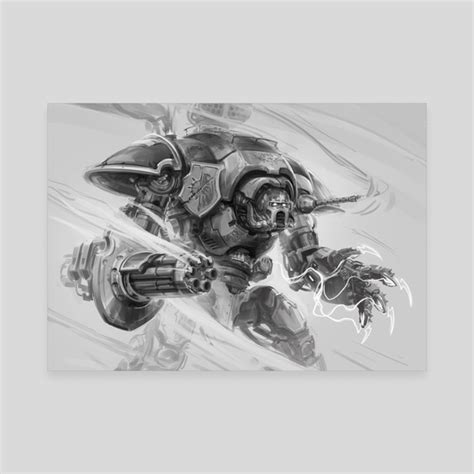 Chaos Knight An Art Canvas By Jet Teeth Inprnt