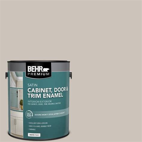 Behr Premium 1 Gal N200 2 Doeskin Gray Satin Enamel Interior Exterior