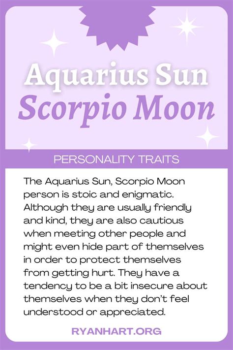 Aquarius Sun Scorpio Moon Personality Traits