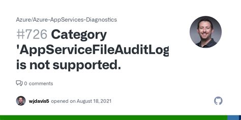 Category Appservicefileauditlogs Is Not Supported Issue