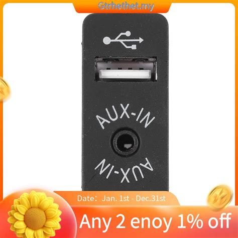 Gt Car Usb Aux In Plug Auxiliary Input Socket Adapter For Bmw E81 E87 E90 F10 F12 E70 X4 X5 X6