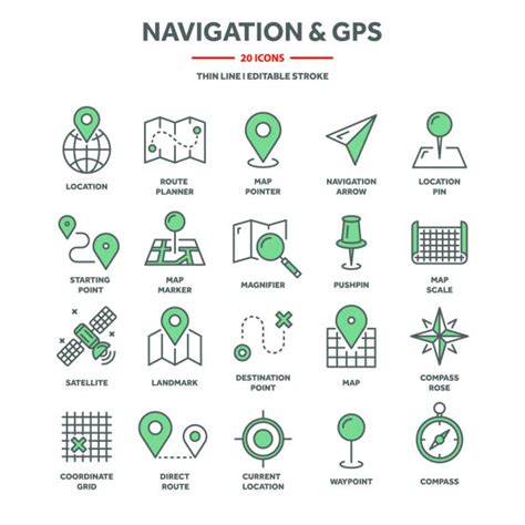 10 Waypoint Icon Stock Illustrations Royalty Free Vector Graphics