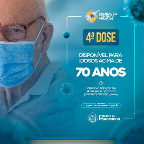 Maracanaú Disponibiliza Segunda Dose Reforço Para Idosos Acima De 70 Anos