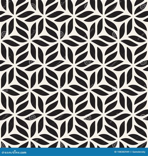 Vector Seamless Stripes Pattern Modern Stylish Texture With Monochrome Trellis Repeating